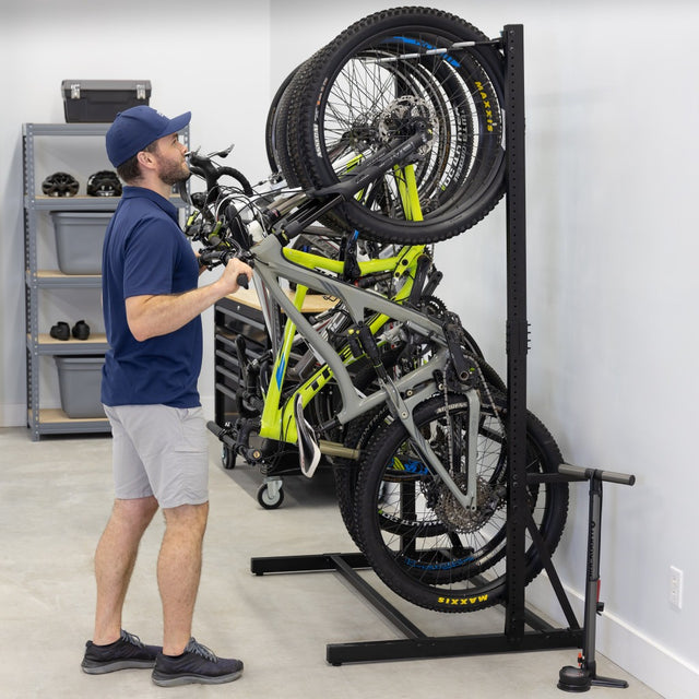 Heavy-Duty Freestanding Bike Rack, Garage Bike Storage, Vertical Bike ...