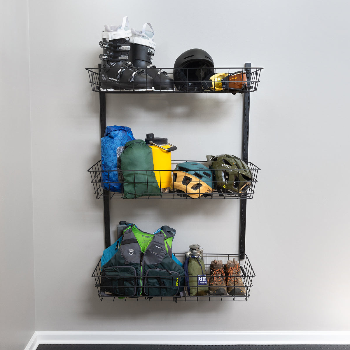 G-Basket - Wall Mount Basket Organizer Storage System - Wire Basket ...