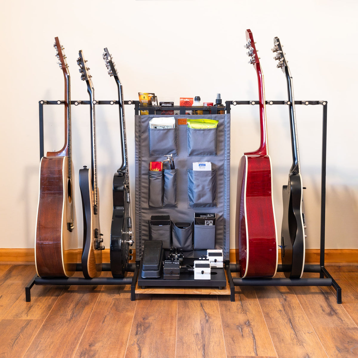 The Headliner 10-Slot Guitar Rack | Gray – Teal Triangle