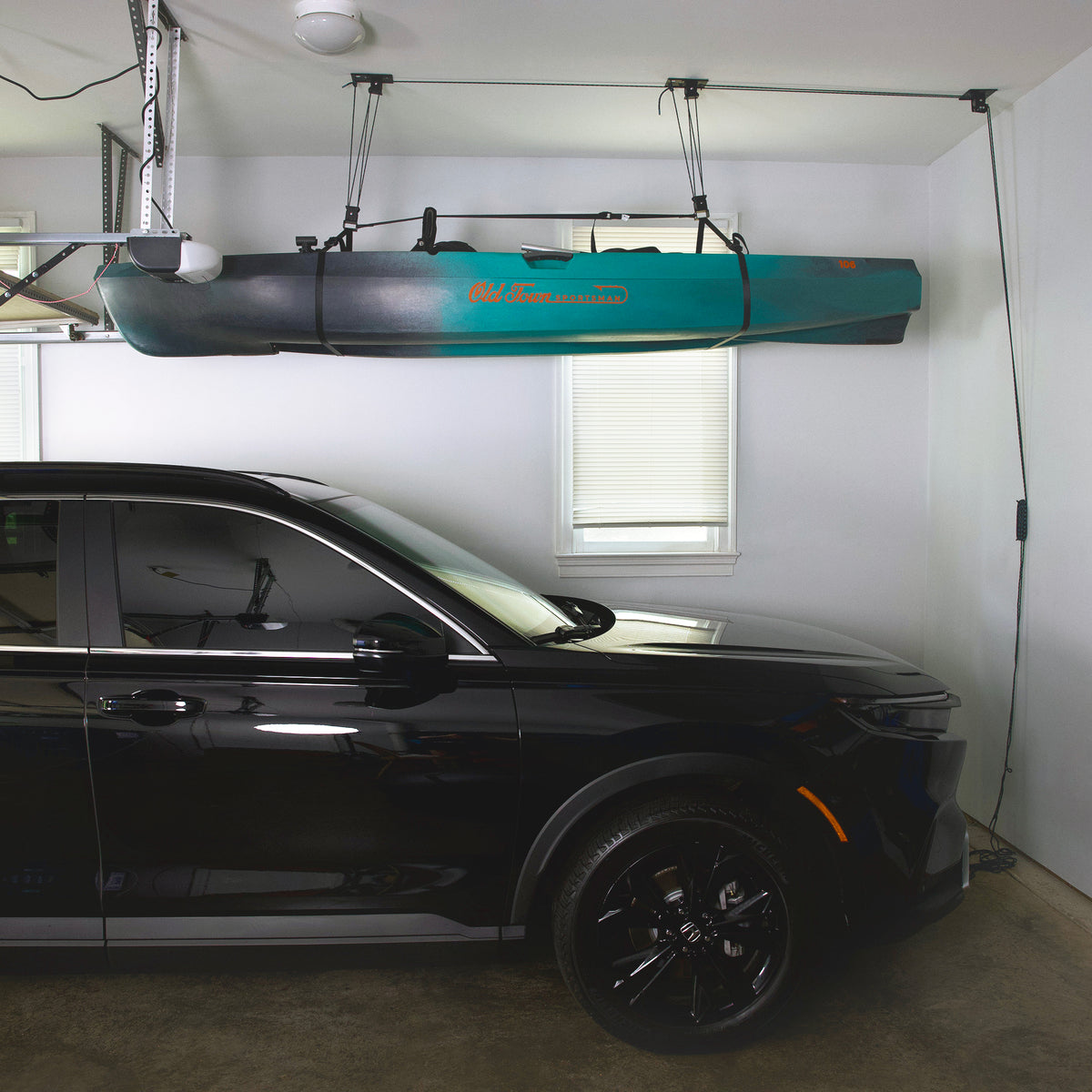 Cargo Box Ceiling Storage Hoist | Cargo Box Storage | Teal Triangle