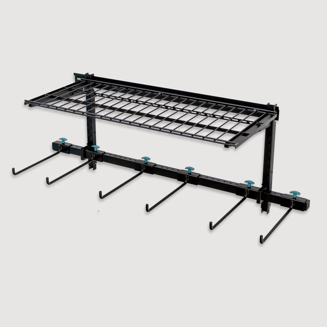 Wall Mounted Chair Storage Rack with Shelf | Chair Hanger by Teal Triangle